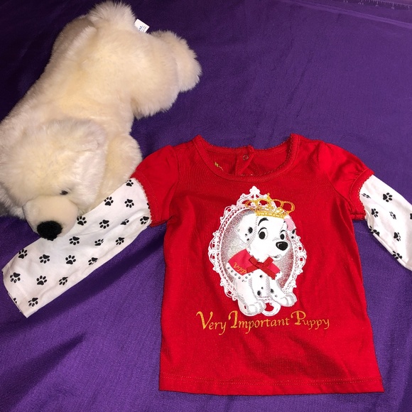 Disney | Shirts & Tops | Disney Cute Baby Girl Cotton Top Vip Very ...